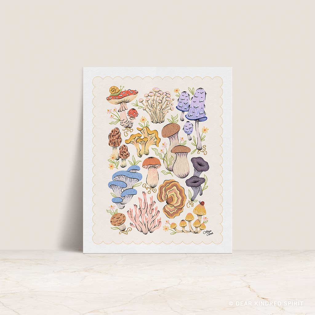 Mushroom Meadow | Giclée Art Print – Dear Kindred Spirit